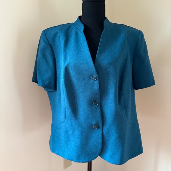 Anna Maxwell | Jackets & Coats | Anna Maxwell Blue Blazer Suit Jacket ...